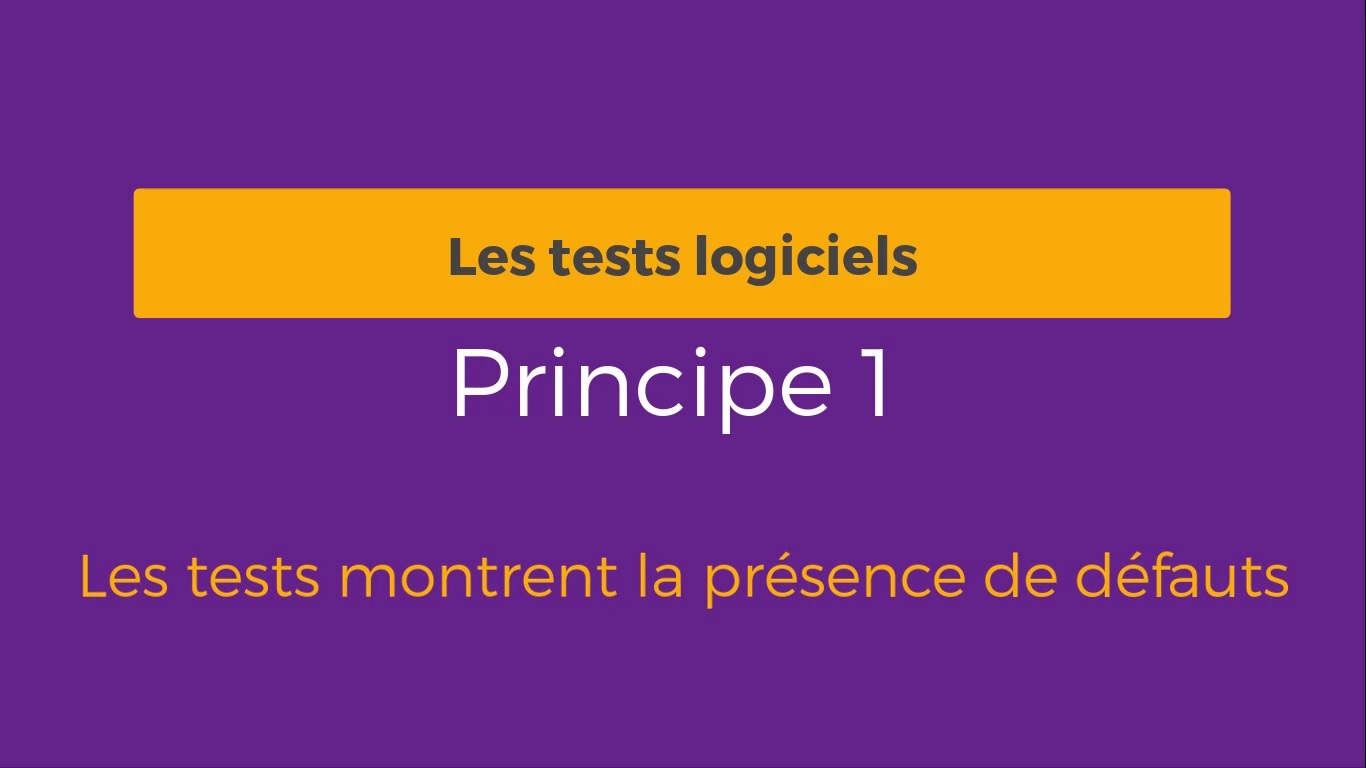 Principe 1 – Les tests montrent la présence de défauts - Test Academy