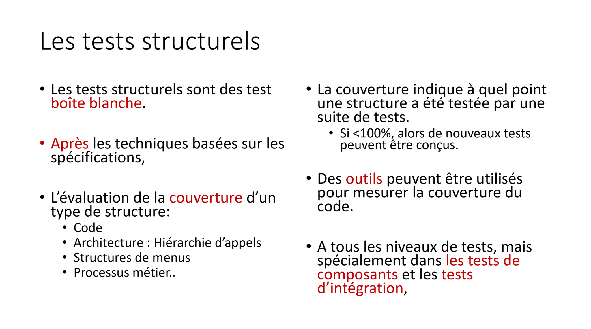 Quels sont les types de test - Test Academy